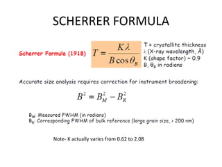 X ray diffraction(xrd) | PPTX
