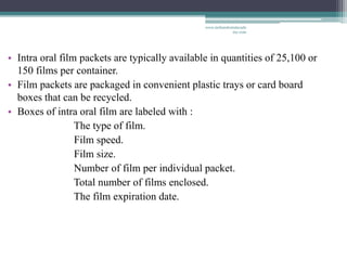X ray film/prosthodontic courses | PPTX