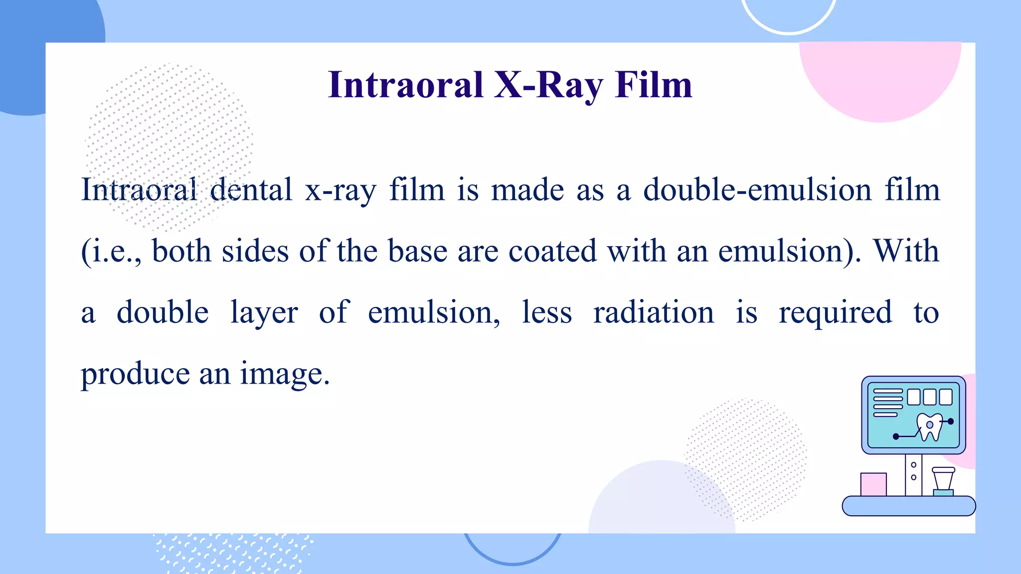 Dental X-Ray Film types and indications. | PPTX