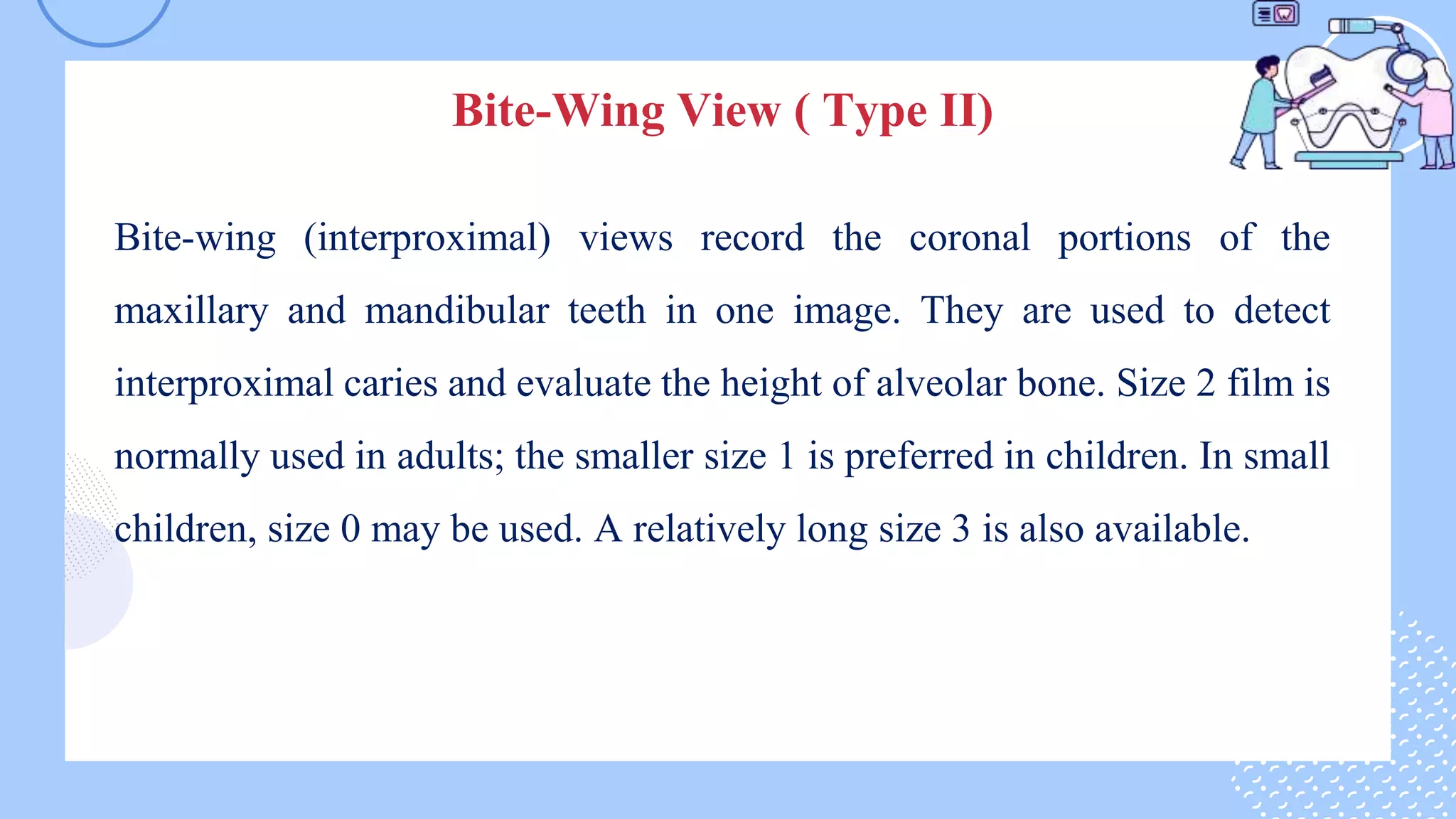 Dental X-Ray Film types and indications. | PPTX