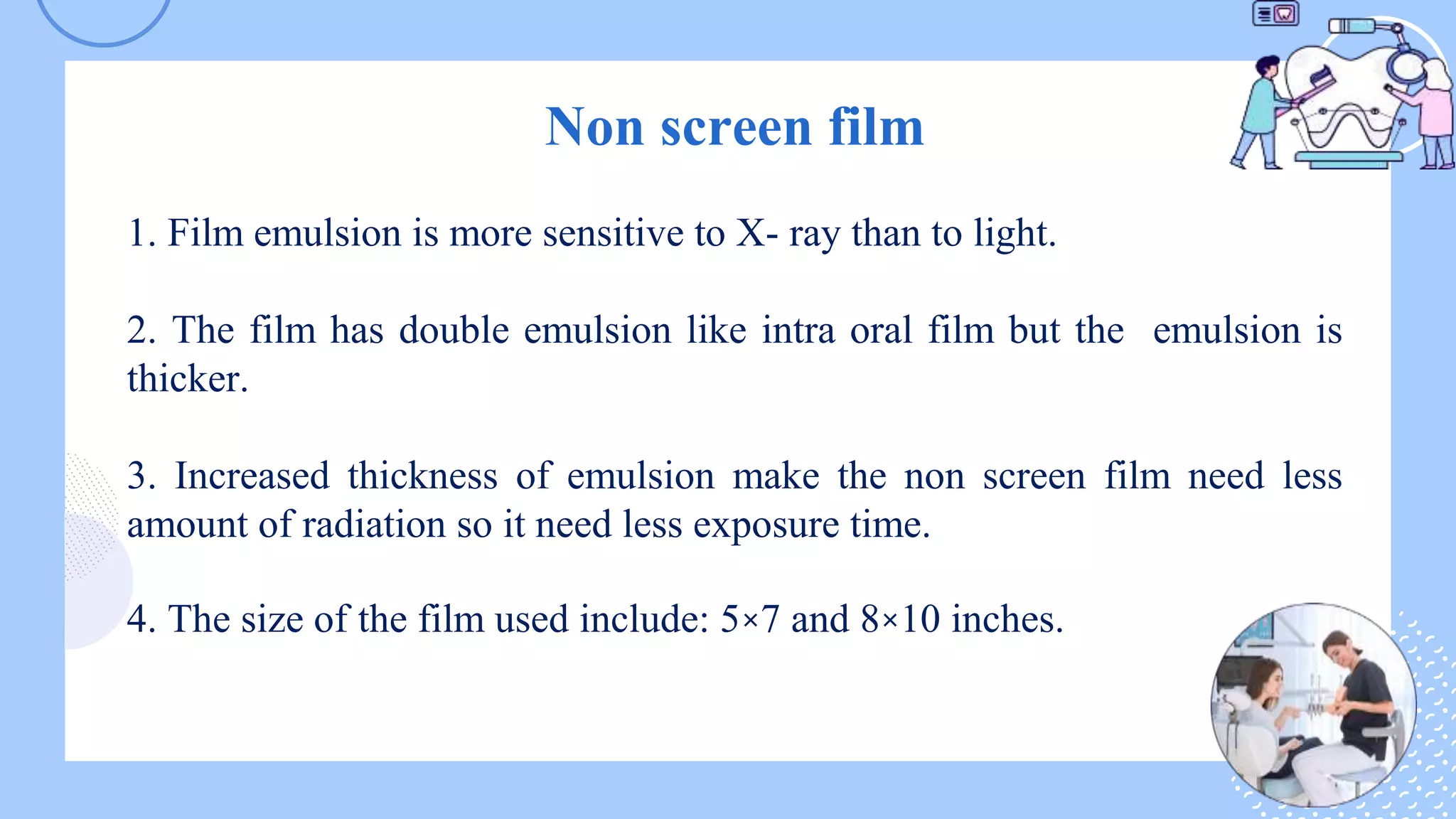 Dental X-Ray Film types and indications. | PPTX