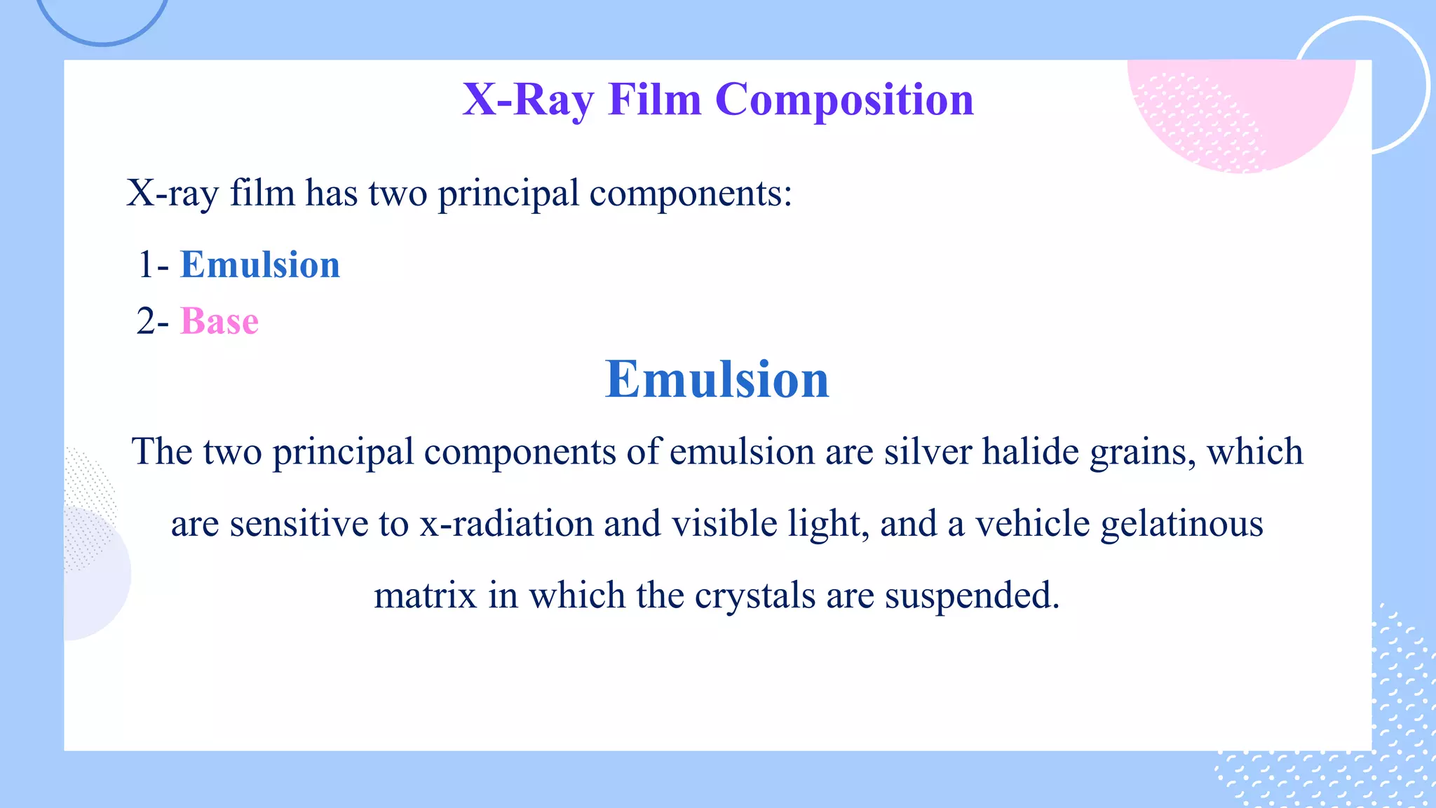 Dental X-Ray Film types and indications. | PPTX