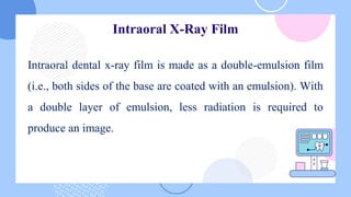 Dental X-Ray Film types and indications. | PPTX