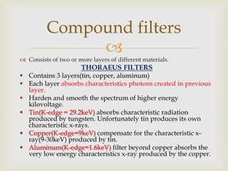 X ray filters | PPTX