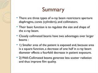 X-Ray Filters and X-Ray Beam Restrictors.pptx