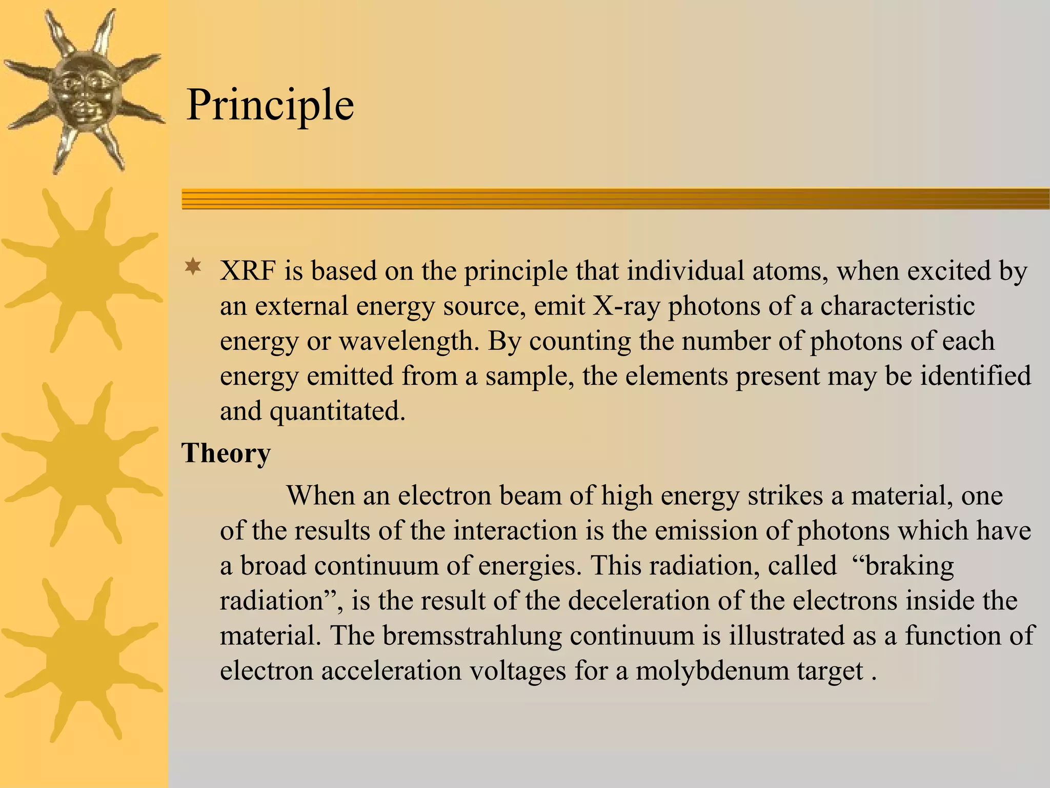 X ray fluorescence (X R F) | PPT