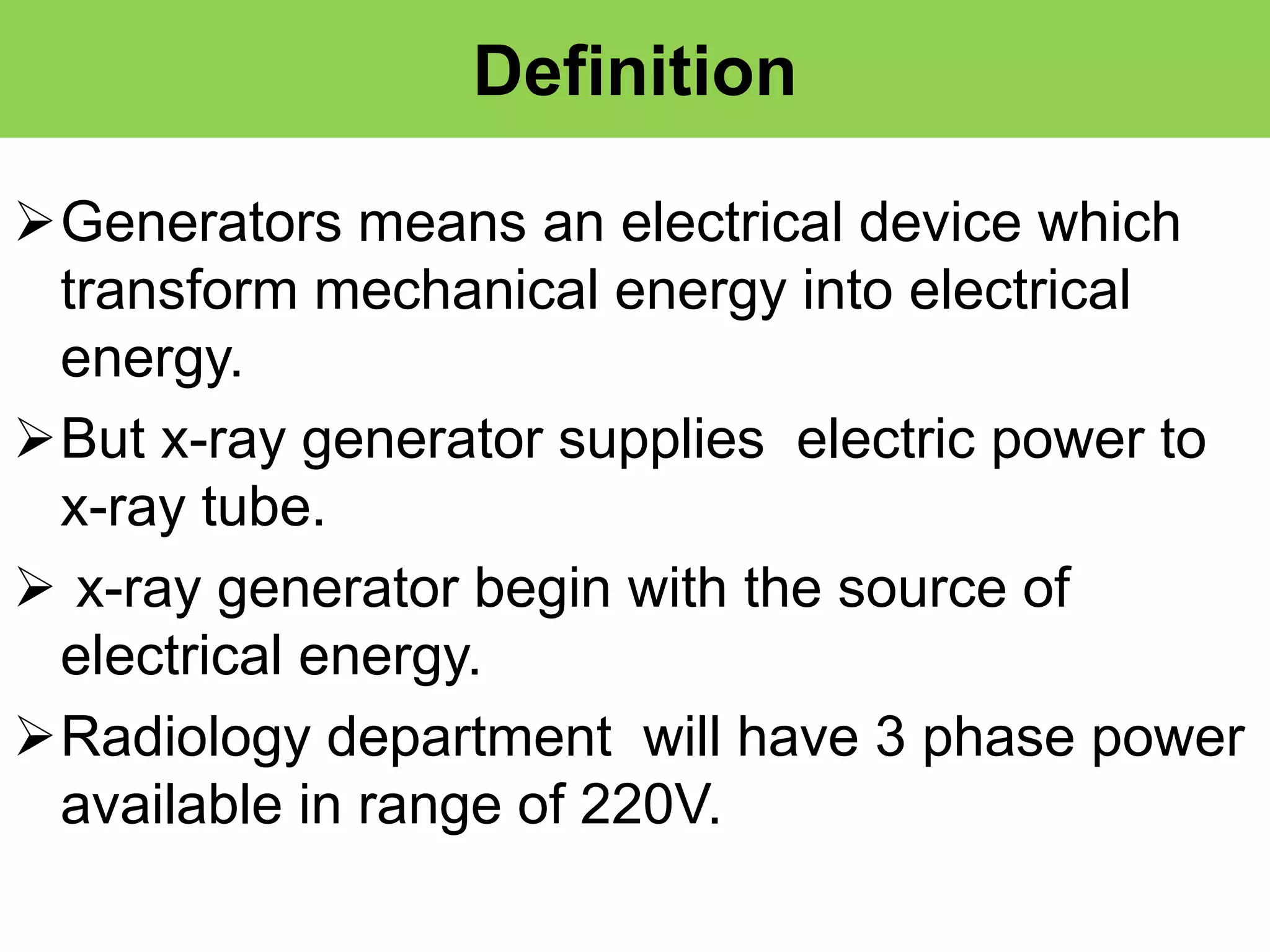 X ray generators | PPTX