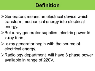 X ray generators | PPTX