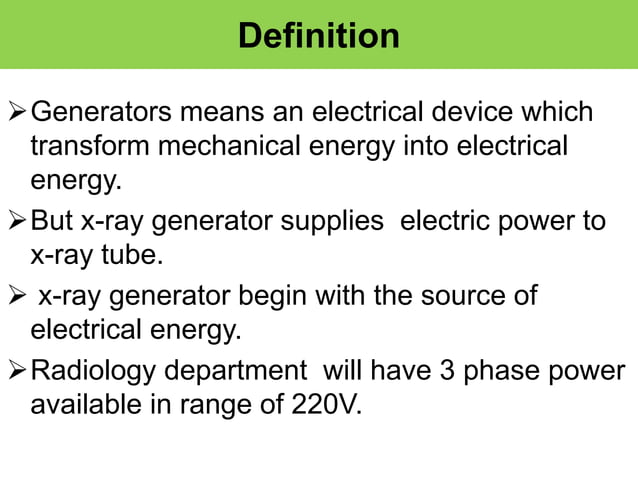 X ray generators | PPTX