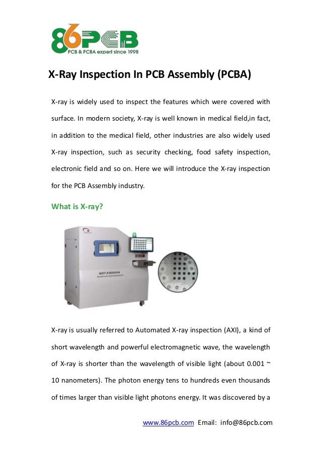 X ray inspection in pcb assembly (pcba)