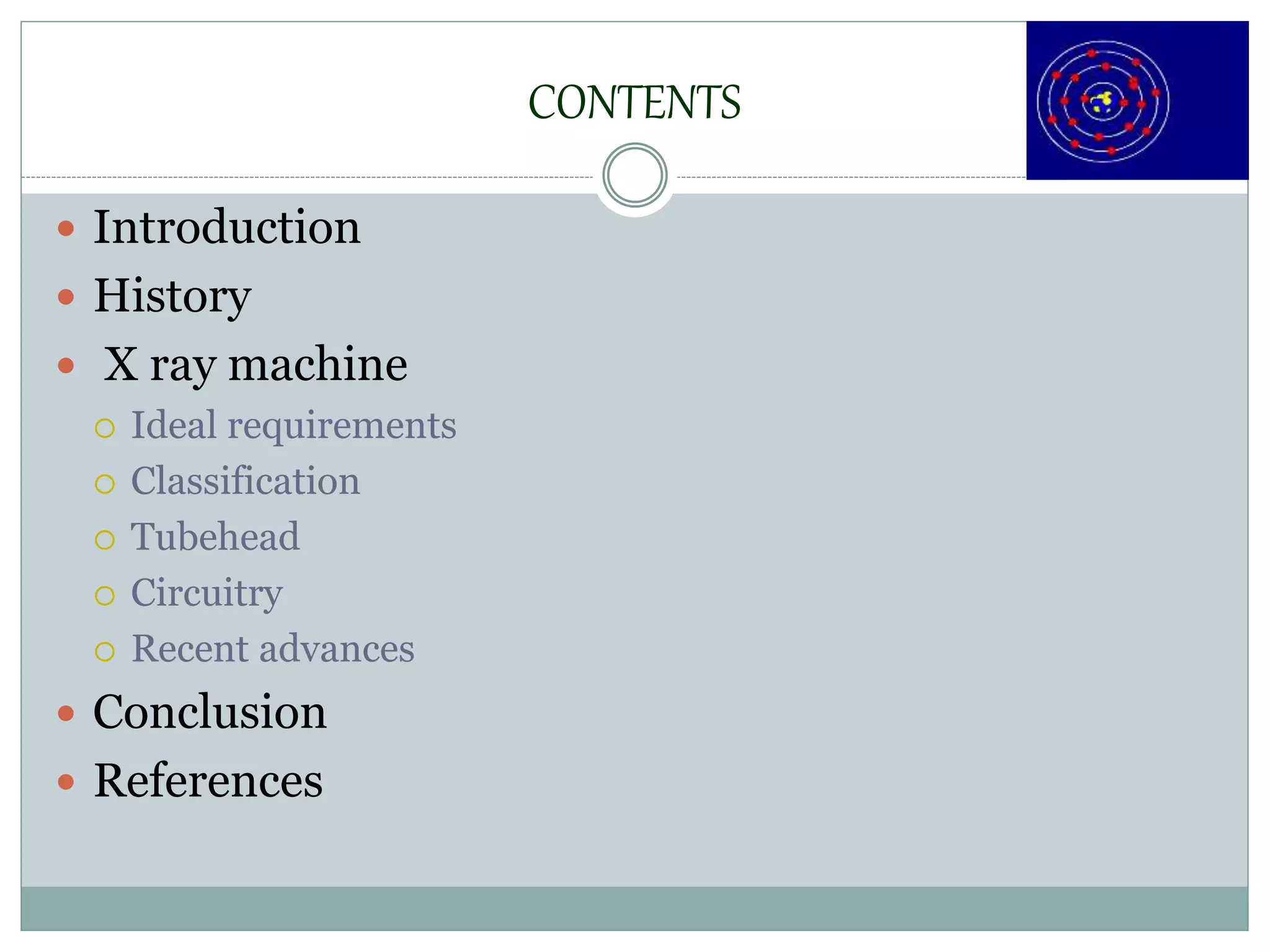 X ray machine- ppt | PPTX