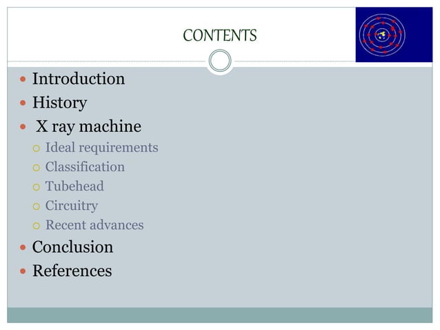 X ray machine- ppt | PPTX