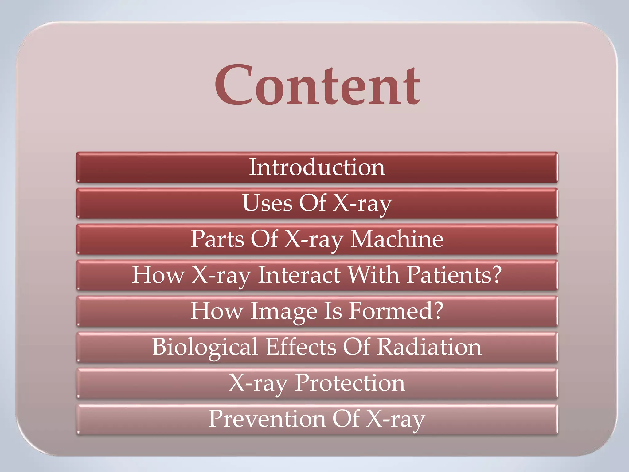 X ray machine l | PPTX