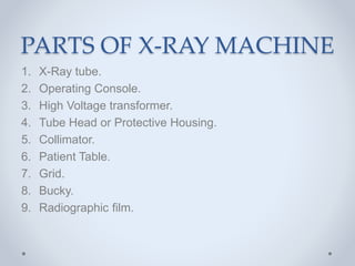 X ray machine l | PPT