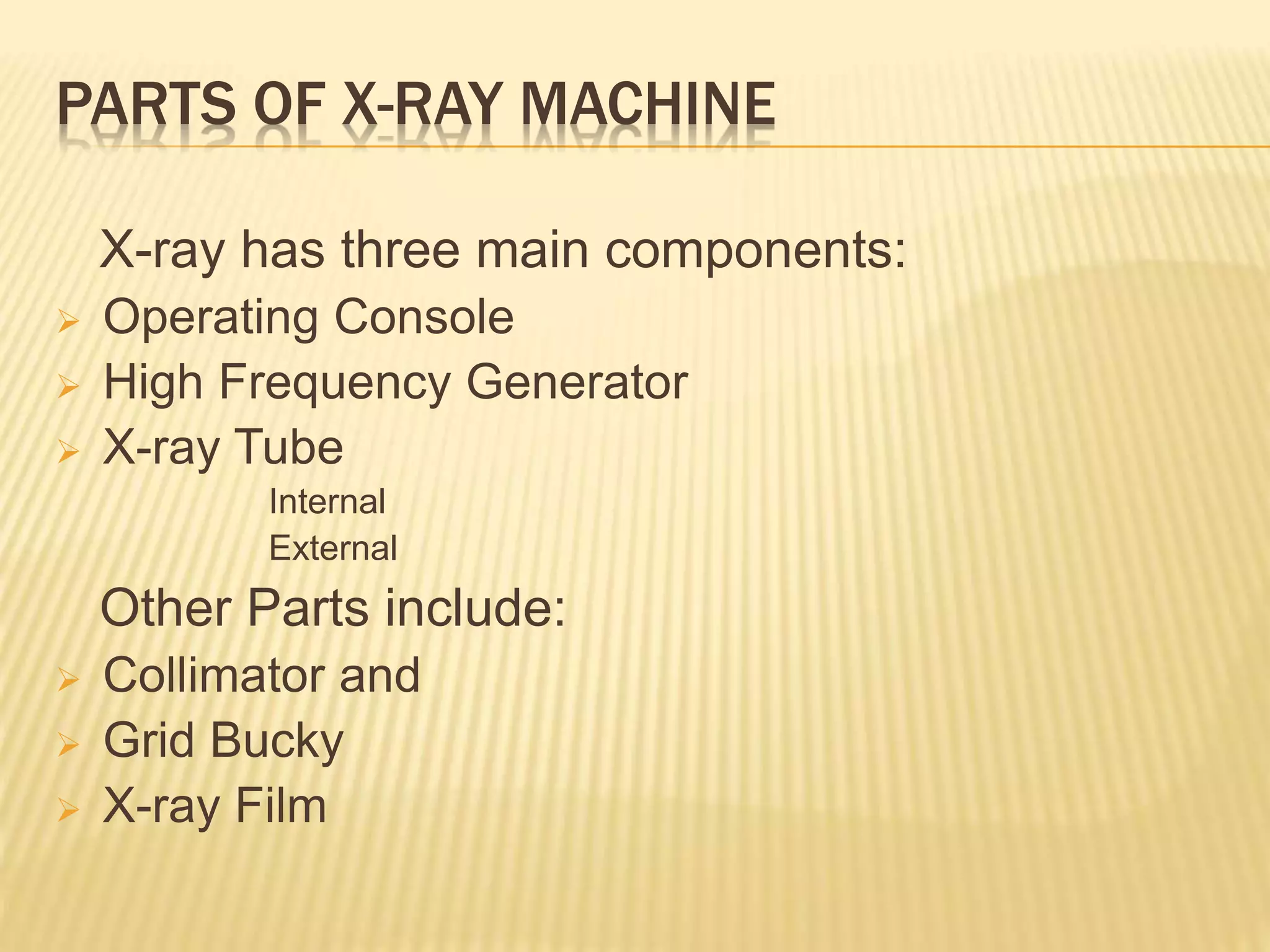 X ray machines - conventional and digital | PPTX