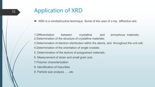 X ray crystallography for mpharm | PPTX