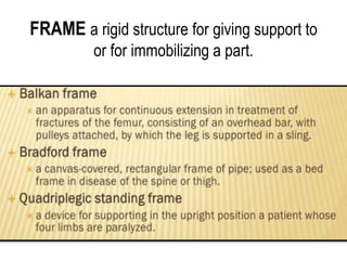 X-RAY , SPECIAL ORTHOPEDIC BEDS | PPTX