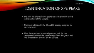 X ray photoelecton spectroscopy | PPTX