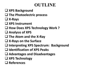 X ray photoelectron spectroscopy (xps) | PDF