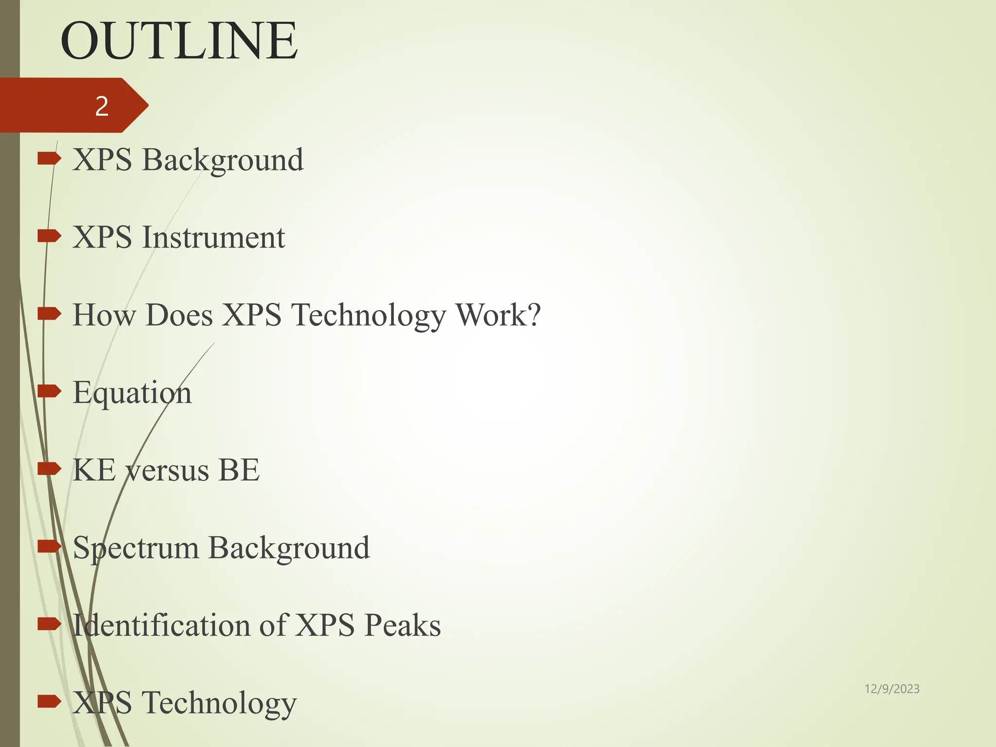 X-Ray Photoelectron Spectroscopy (XPS).pptx | Chemistry | Science