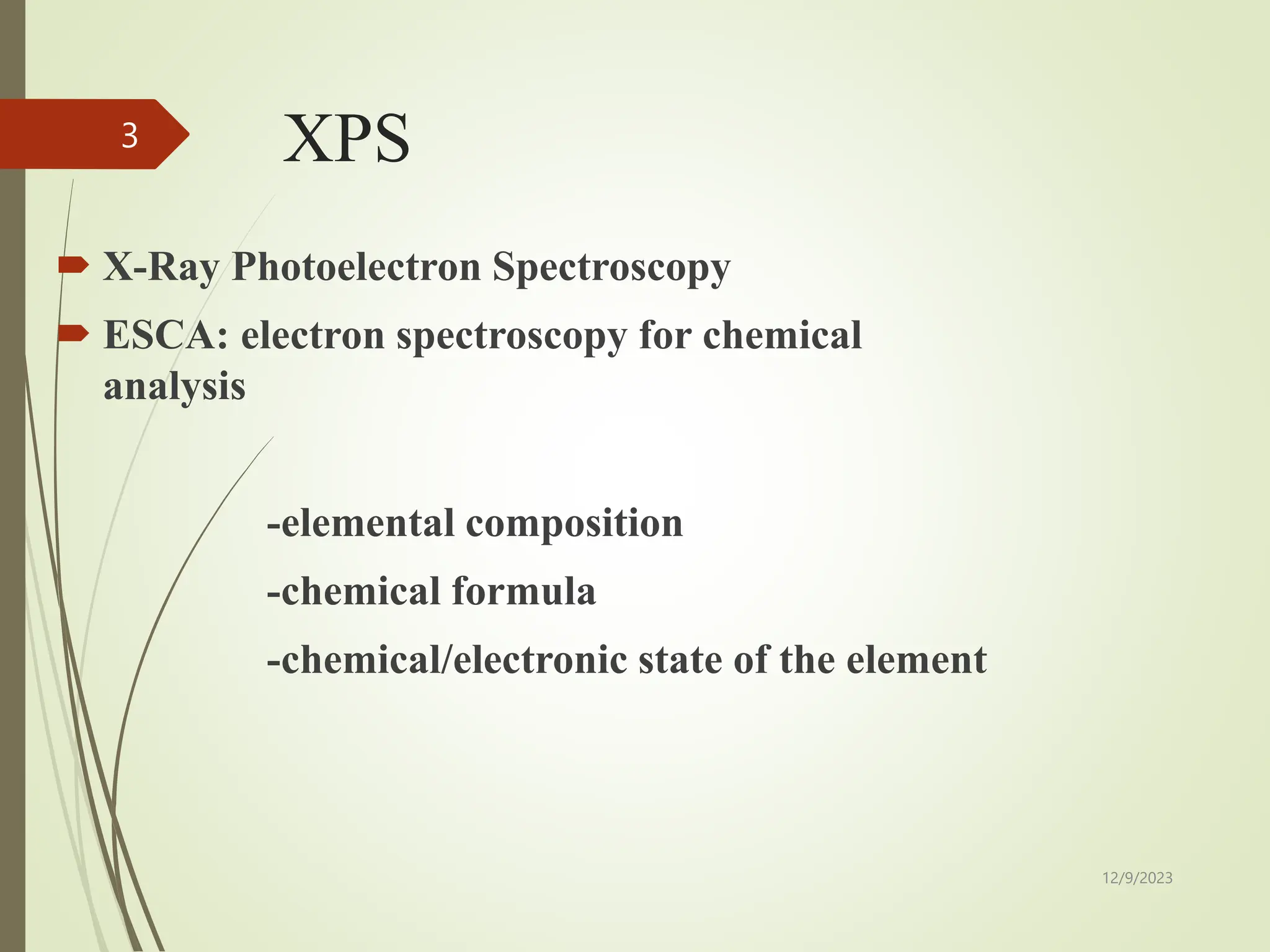X-Ray Photoelectron Spectroscopy (XPS).pptx | Chemistry | Science