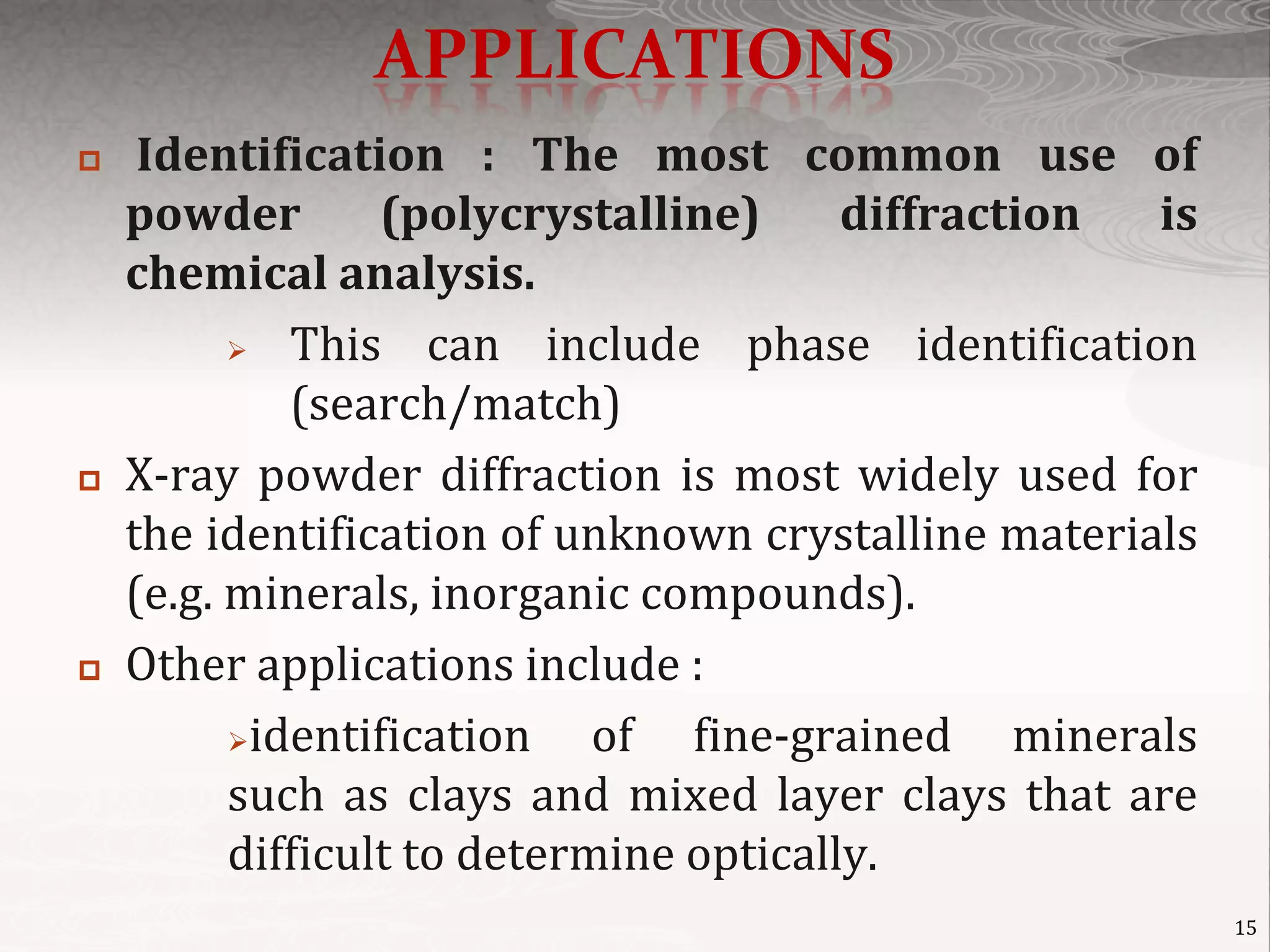 X ray powder diffraction | PPTX