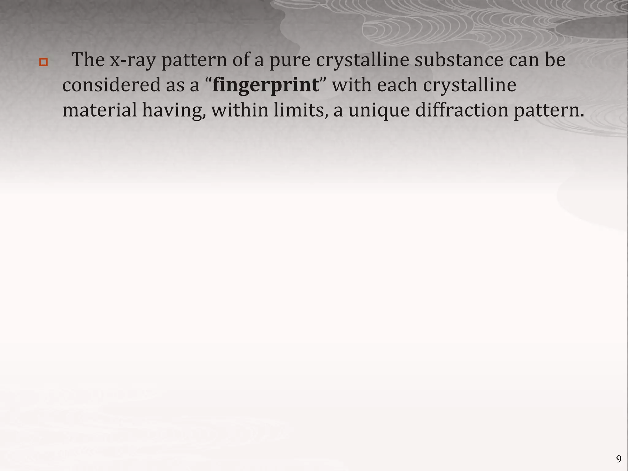 X ray powder diffraction | PPTX