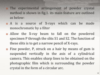 X ray powder diffraction | PPTX