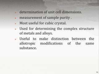 X ray powder diffraction | PPTX
