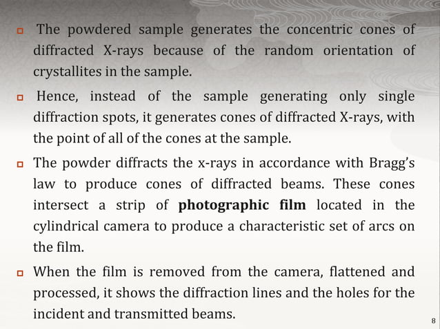 X ray powder diffraction | PPTX | Chemistry | Science