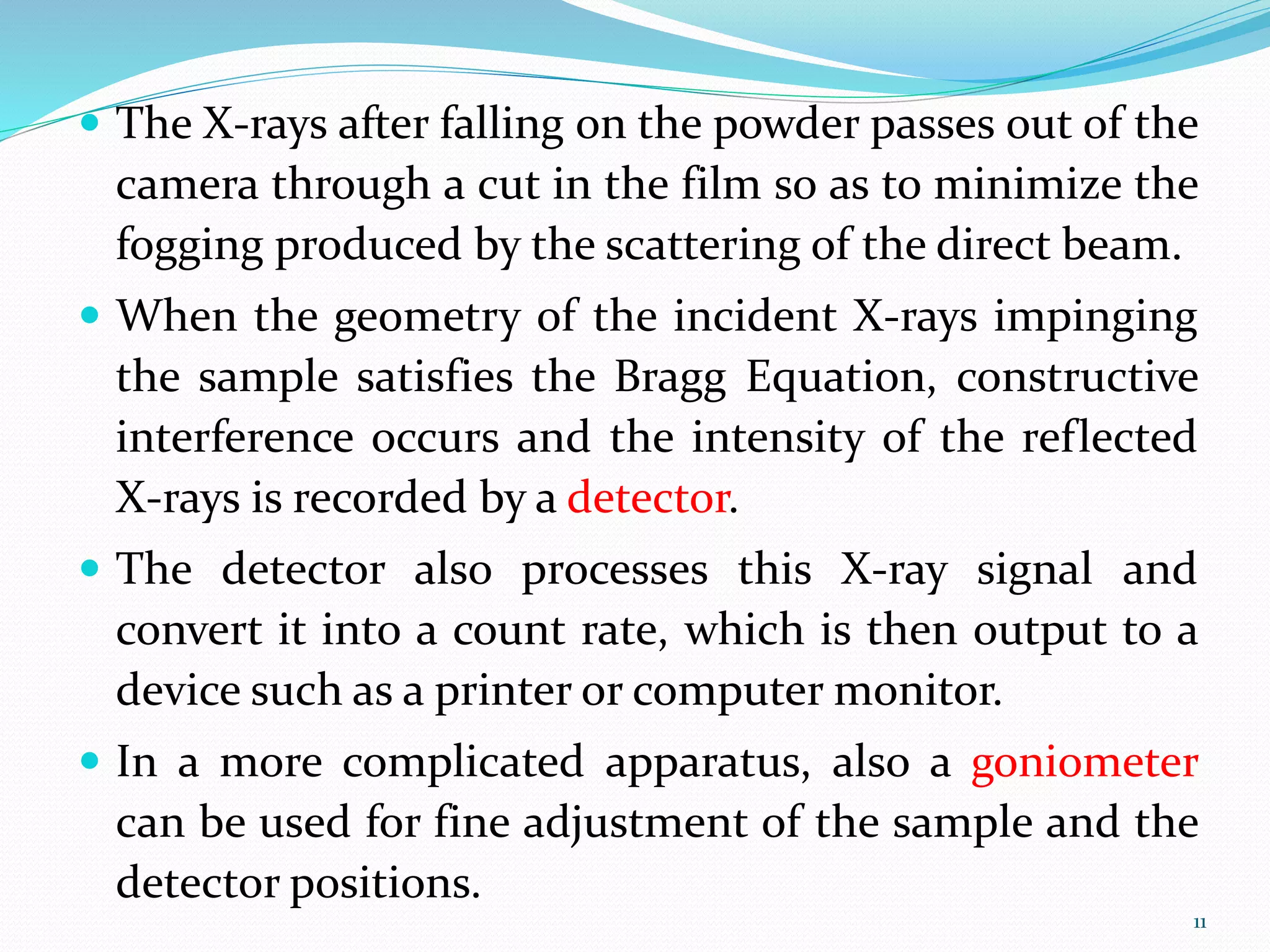 X ray powder diffraction | PPTX