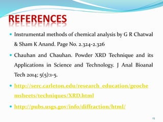X ray powder diffraction | PPTX