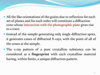 X ray powder diffraction | PPTX