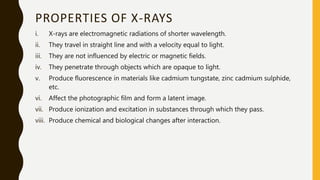 X ray production and interaction | PPTX