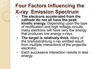 X ray production (Emission and Filtration) | PPTX