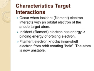 X ray production (Emission and Filtration) | PPTX