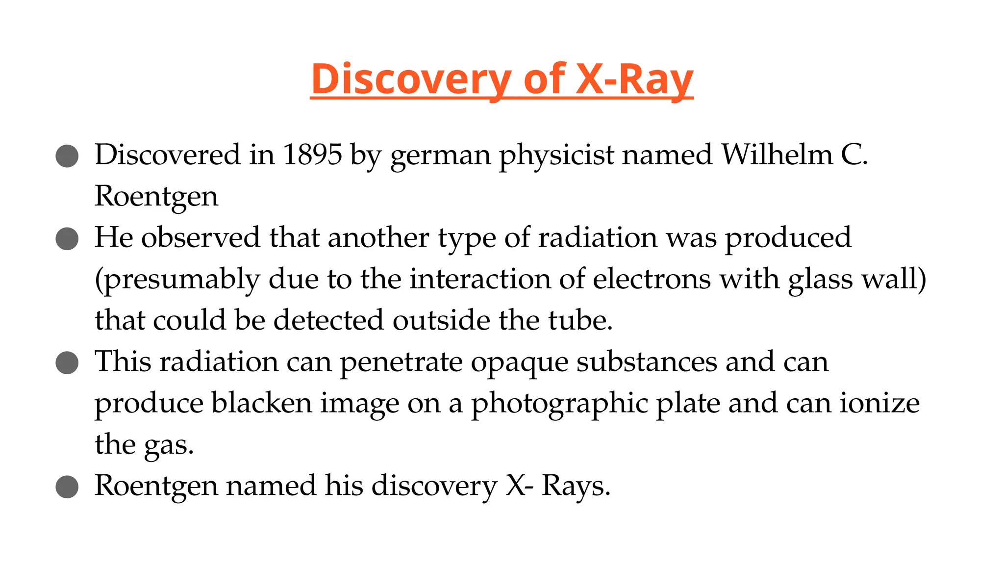 Production of X-ray, its properties and components of x-ray tube. | PPTX