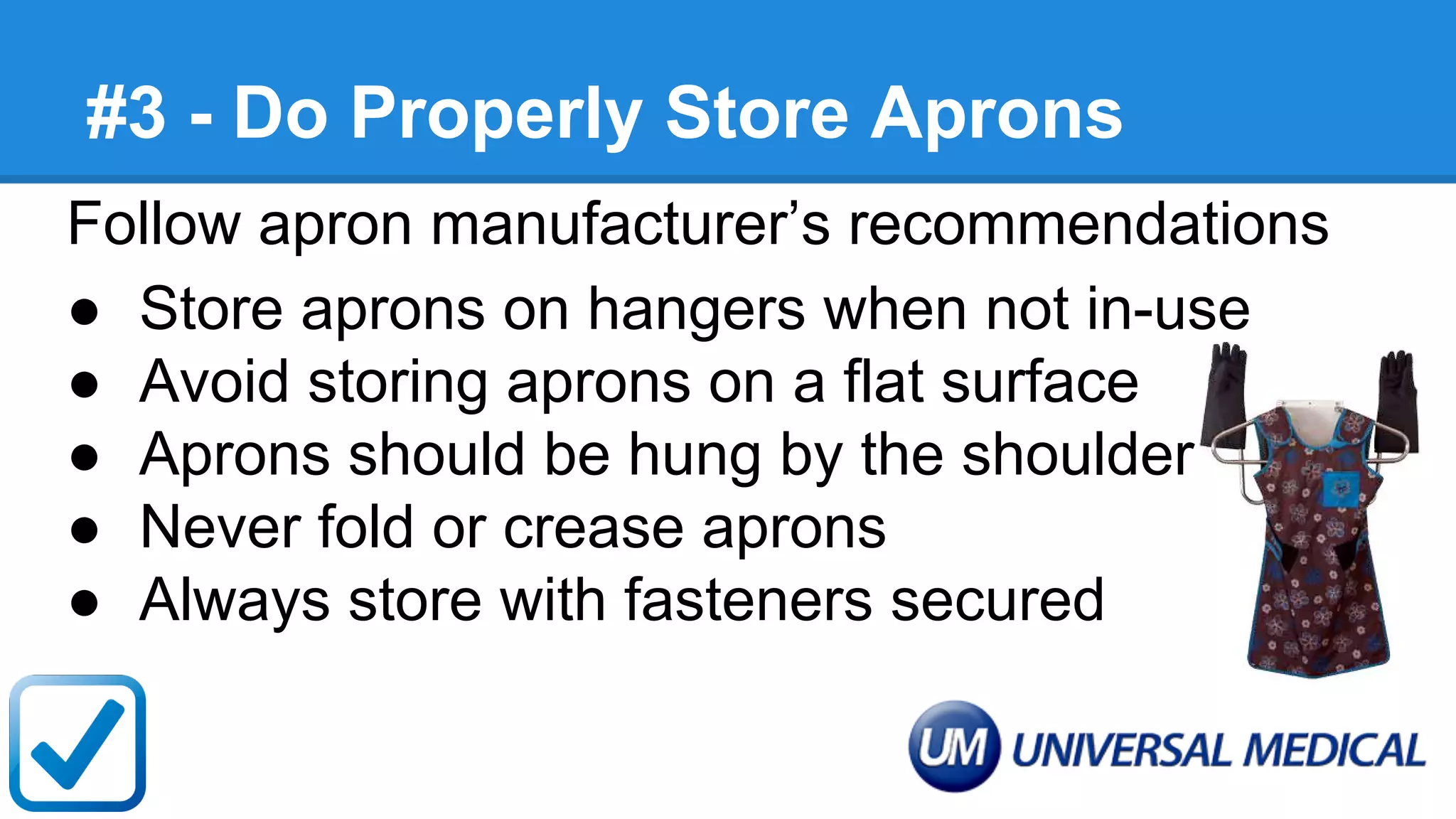X-Ray Protective Apron Care- 9 Do's & Don'ts | PDF