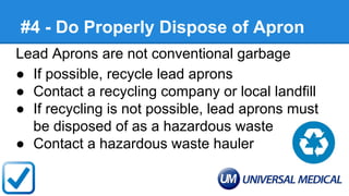 X-Ray Protective Apron Care- 9 Do's & Don'ts | PDF