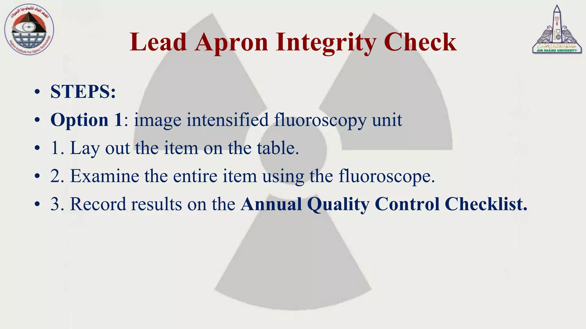 X ray protective aprons | PDF
