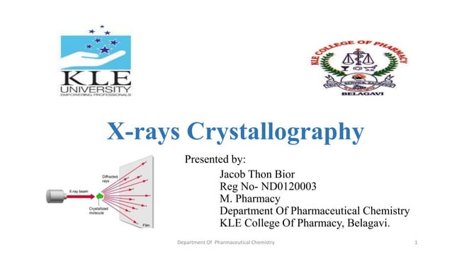 X rays crystallography | PPTX | Chemistry | Science