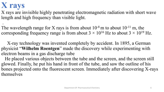 X rays crystallography | PPTX | Chemistry | Science