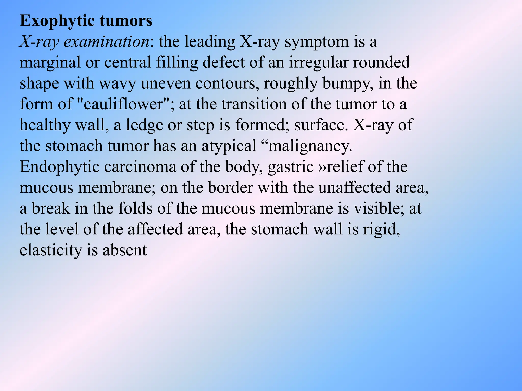 X-ray signs of gastrointestinal pathology.ppt