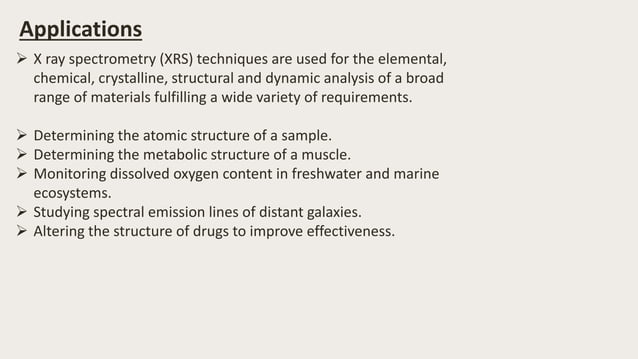Study of X - Ray Spectra and its types | PPT