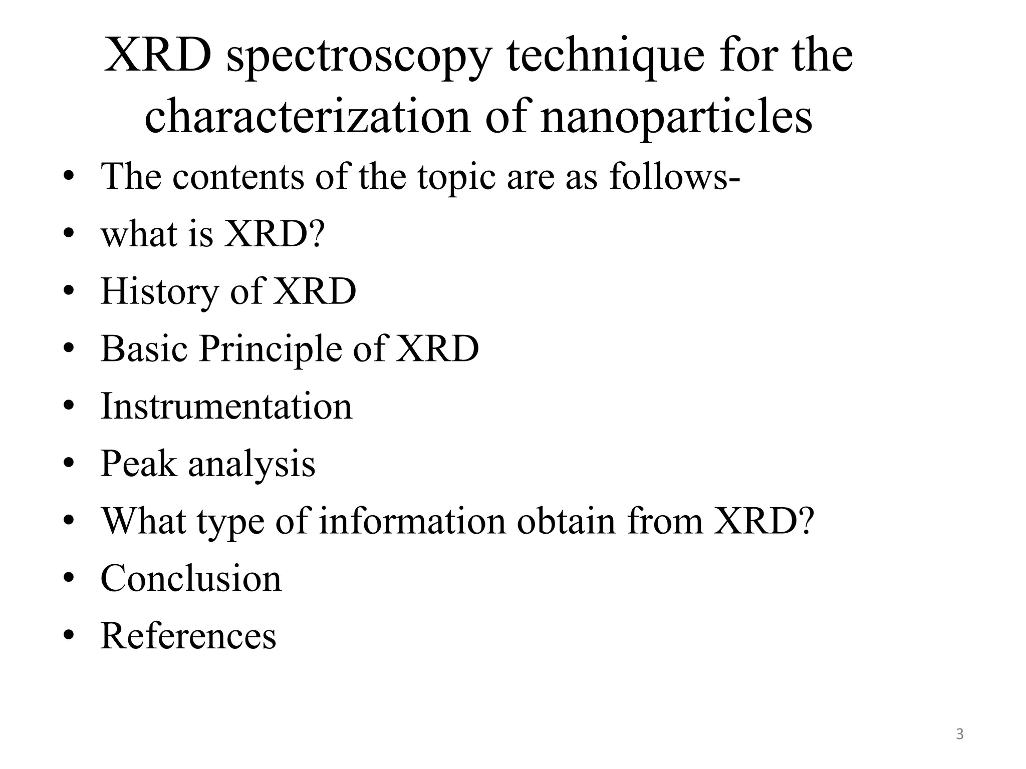 X ray spectroscopy tools for the characterization of nanoparticles | PPTX