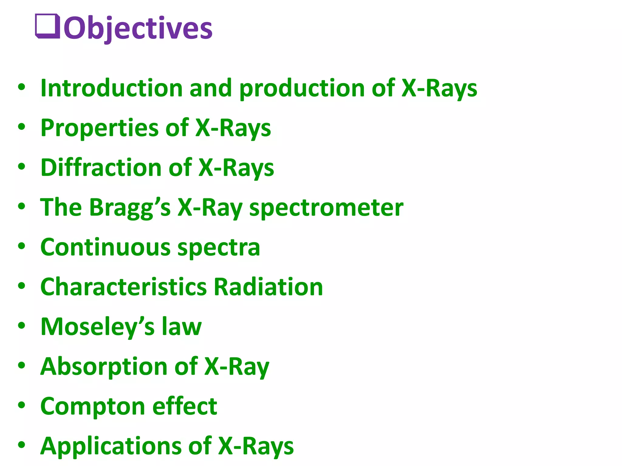 B.Tech sem I Engineering Physics U-IV Chapter 2-X-Rays | PPTX