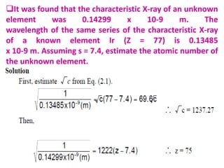 B.Tech sem I Engineering Physics U-IV Chapter 2-X-Rays | PPTX