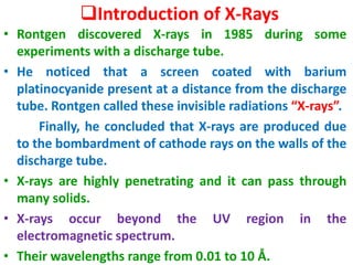 B.Tech sem I Engineering Physics U-IV Chapter 2-X-Rays | PPTX ...