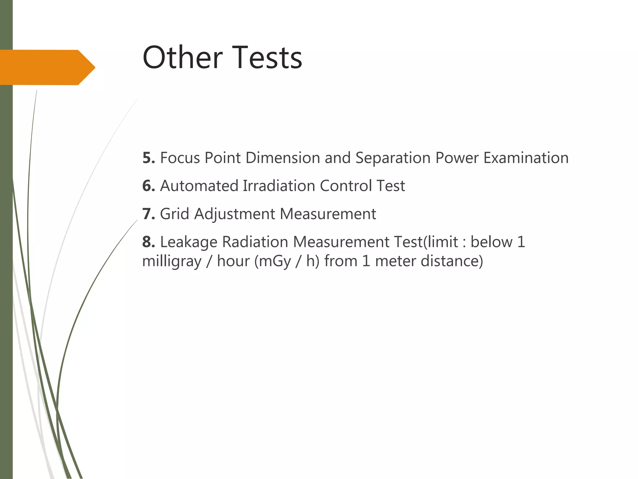 X ray test machine and its calibration | PPTX