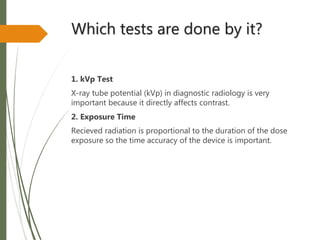 X ray test machine and its calibration | PPTX